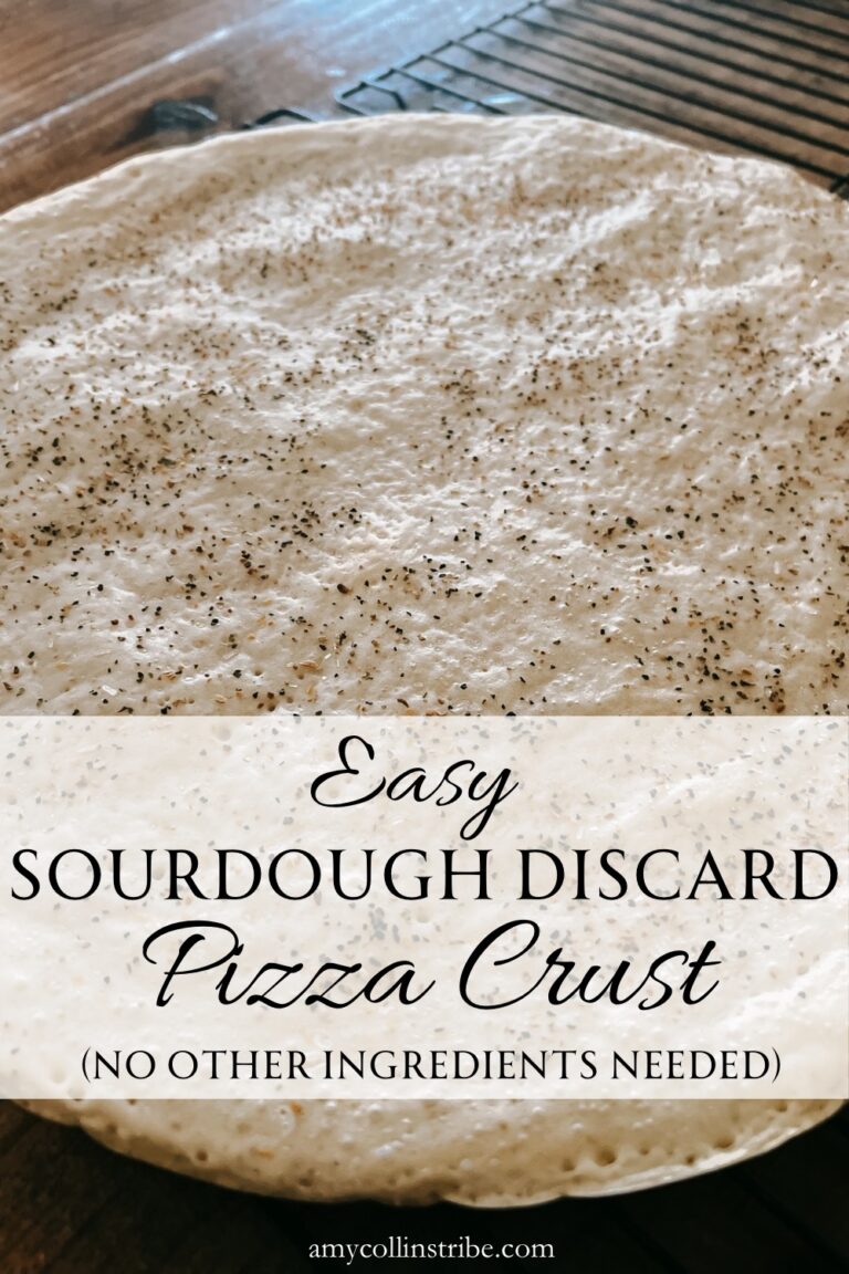 Sourdough Discard Pizza Crust - Amy Collins Tribe